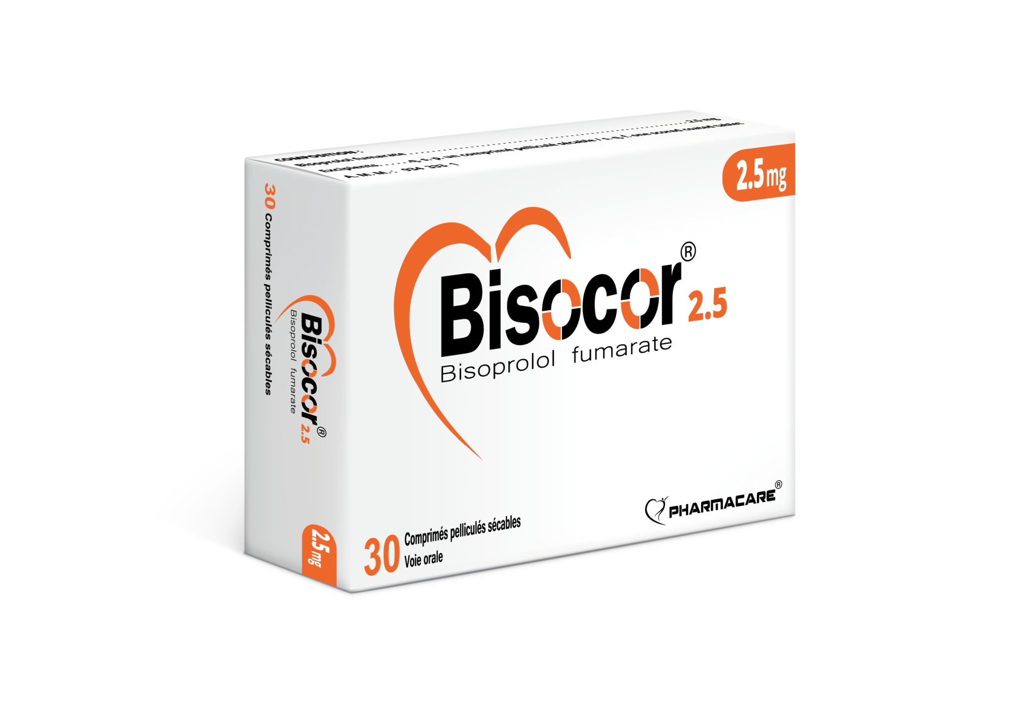 Bisocor 2.5 mg - Laboratoires pharmacare